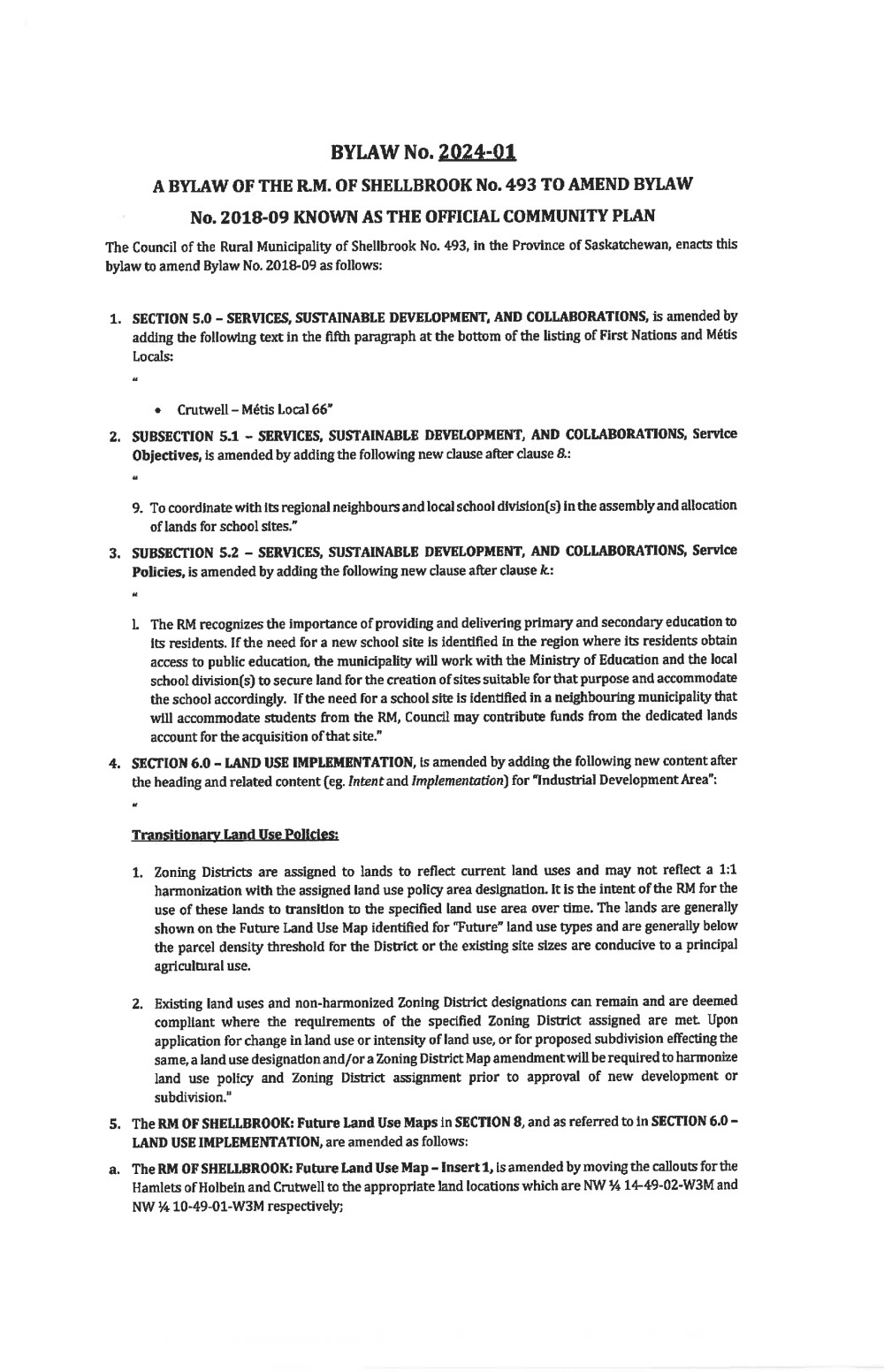 Rural Municipality of Shellbrook #493 - R.M. of Shellbrook